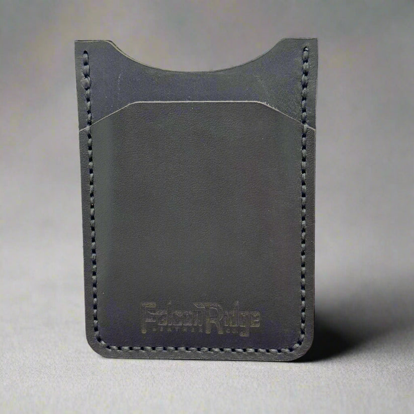The Bat Wallet - ID Window Pocket Wallet – Falcon Ridge Leather Co.